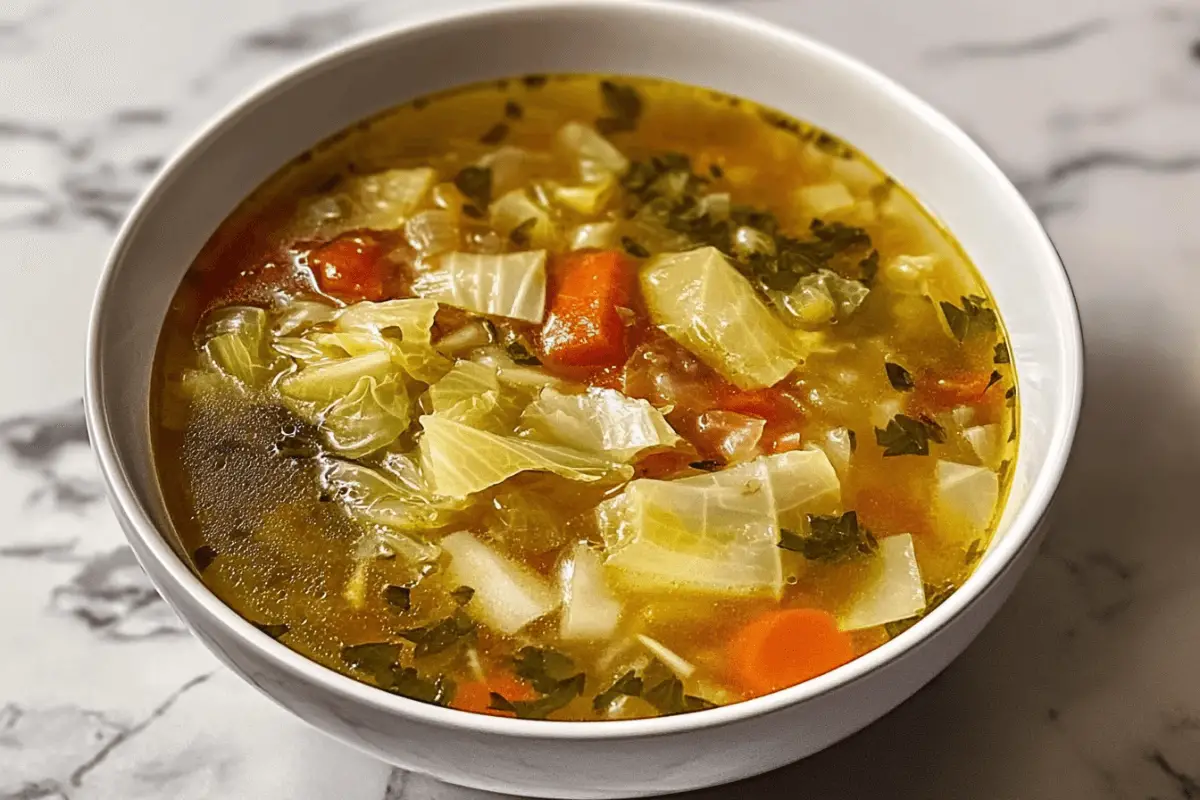 Instapot Detox Soup with Cabbage