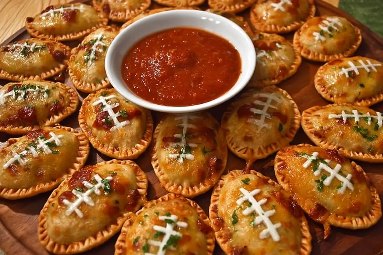 Mini Football-Shaped Pizzas: Score Big with This Fun Recipe!