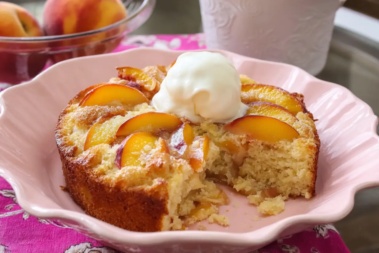 Peach Spoon Cake: Indulge in This Easy, Delicious Dessert