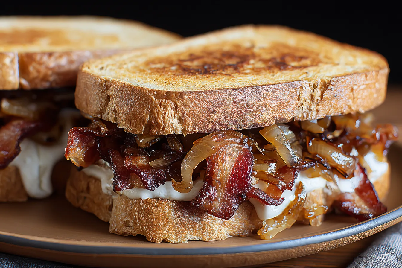 Best Bacon Sandwich with Caramelized Onions Recipe - Irresistible Flavor!