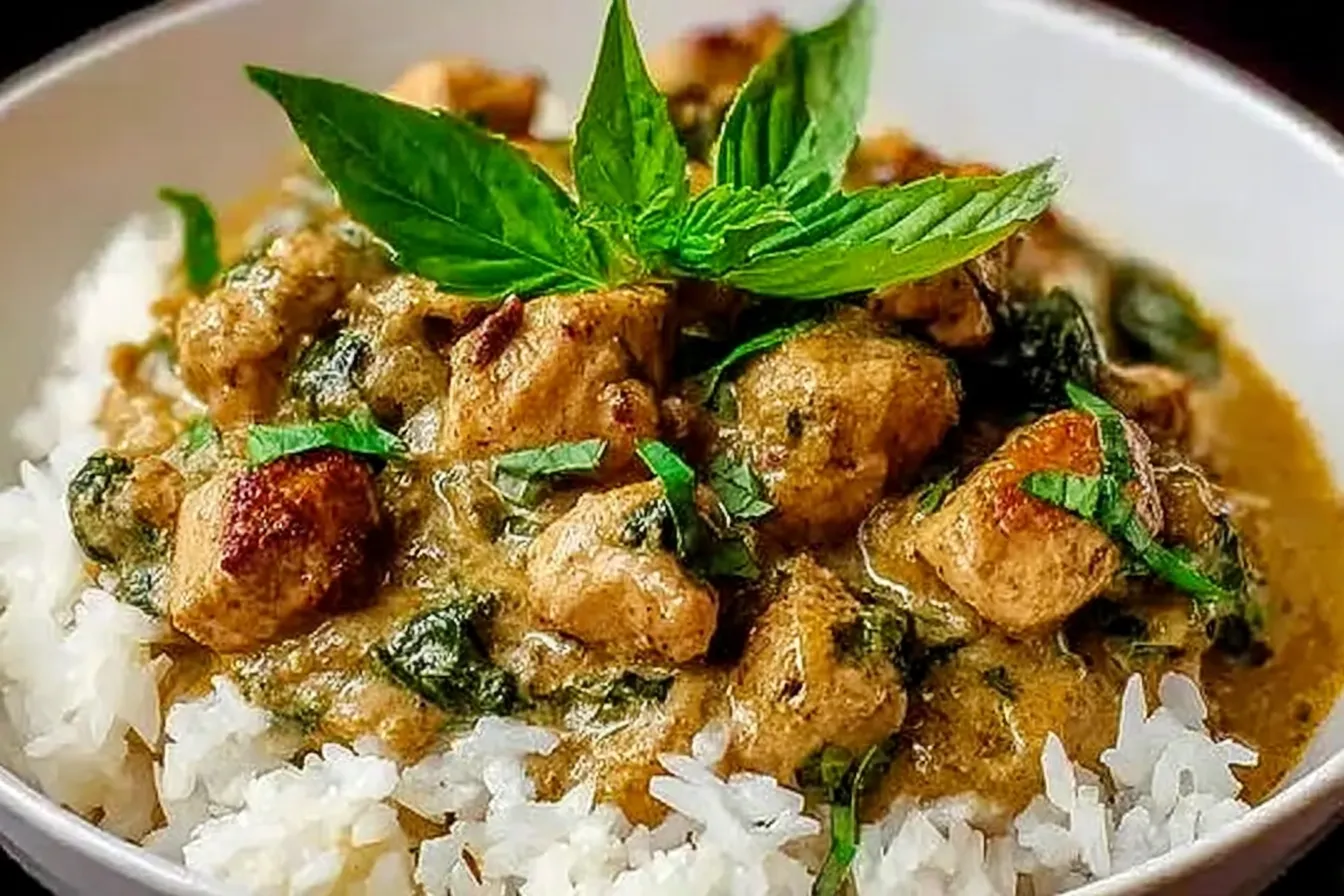 Basil Chicken in Coconut Curry Sauce: A Must-Try Delight!