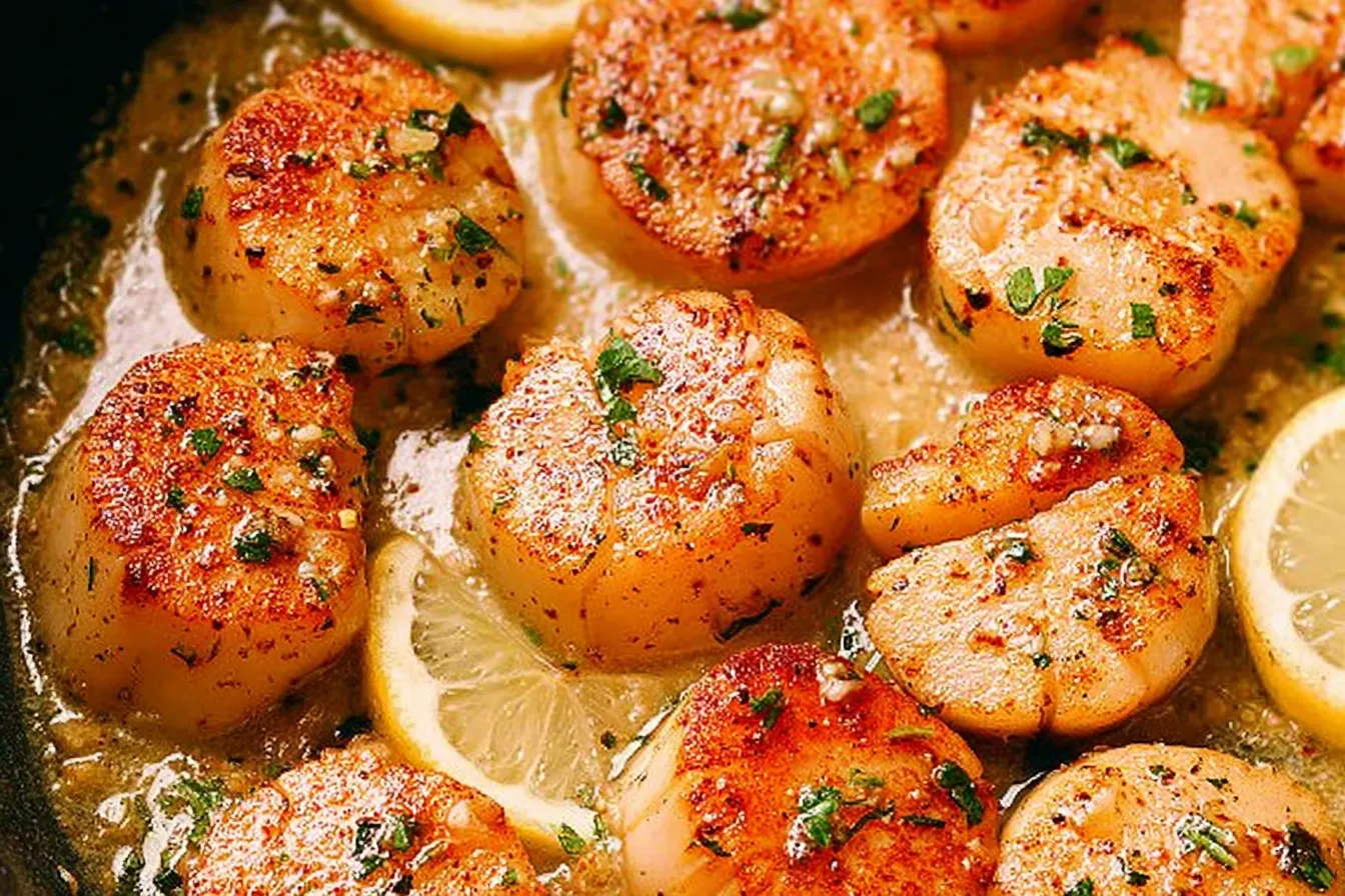 Garlic Butter Seared Scallops: Perfectly Tender and Delicious