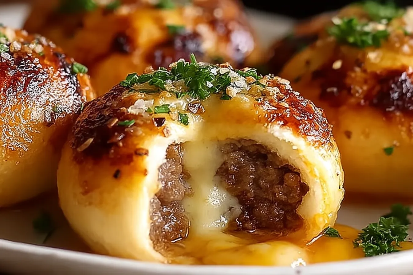 Garlic Parmesan Cheeseburger Bombs Recipe That Will Wow You!