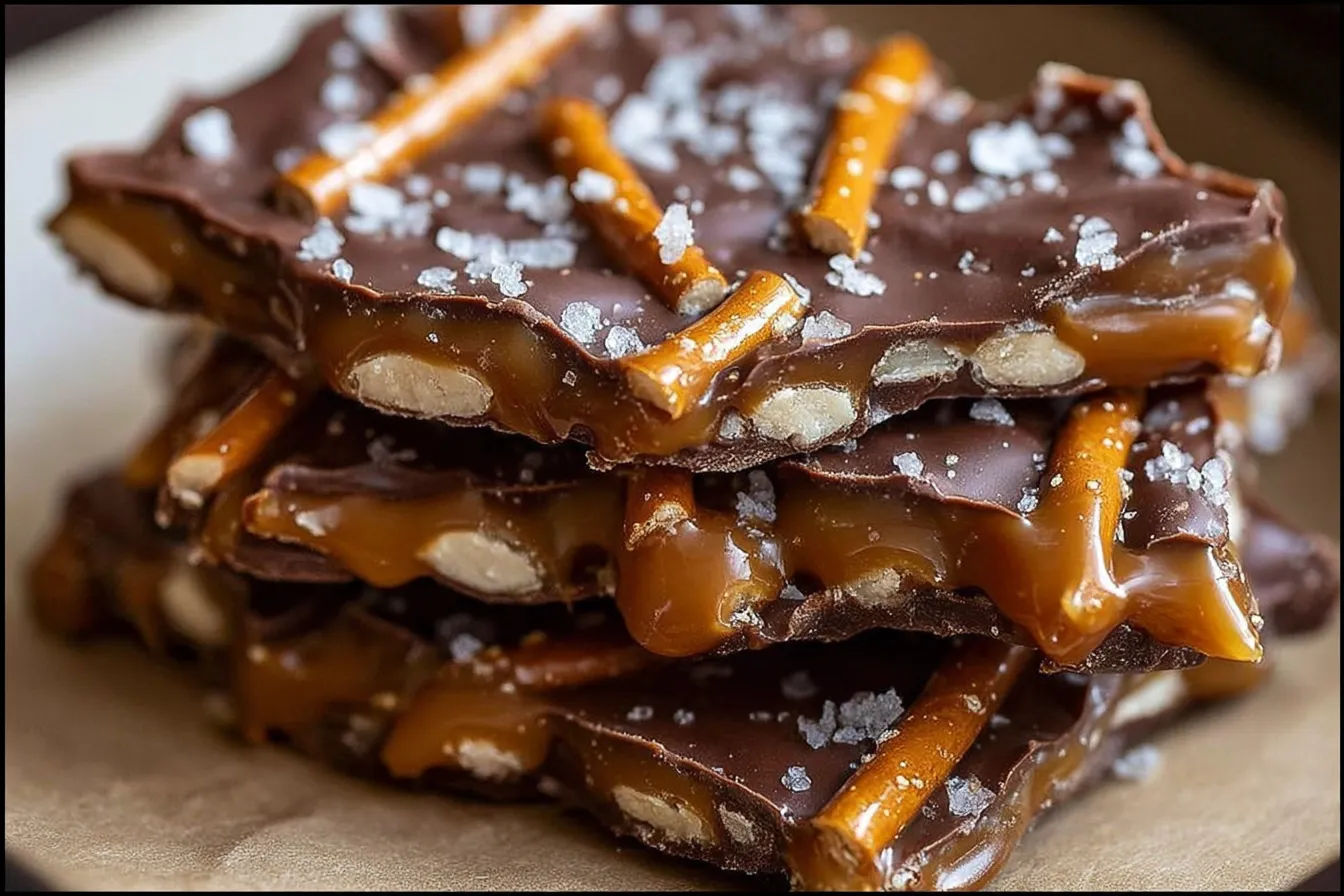 The Best Salted Caramel Pretzel Bark You’ll Want to Make!