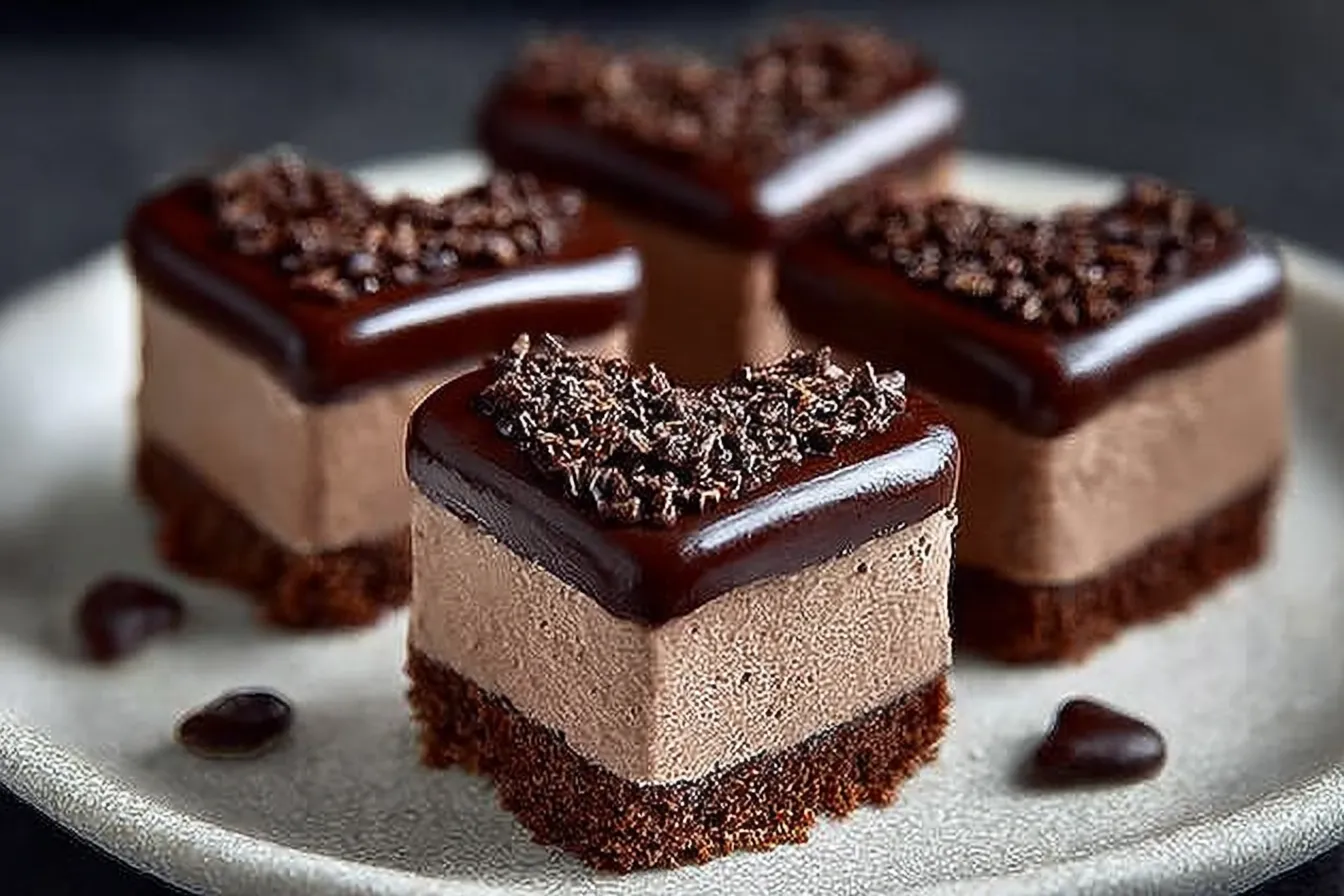 Chocolate Heart Cheesecake Bites (No-Bake) for Sweet Moments