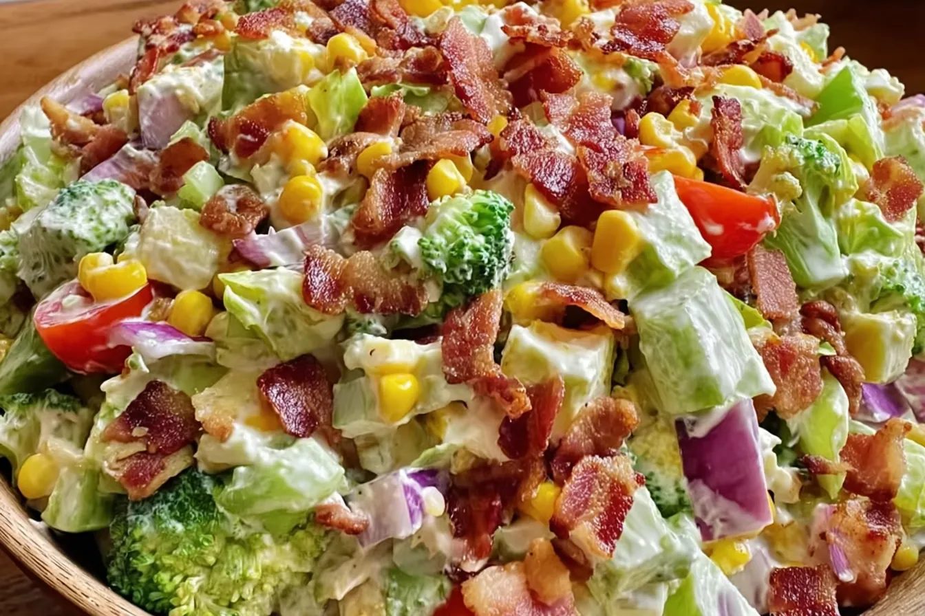 Easy Bacon Ranch Chopped Salad That Everyone Will Love