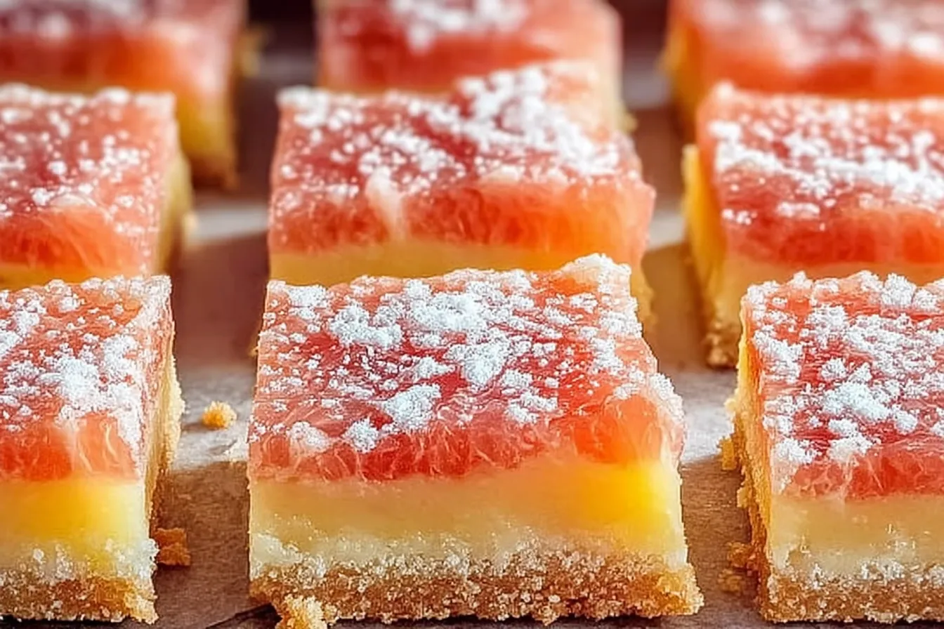 Grapefruit Bars: Brighten Your Day with This Delicious Recipe