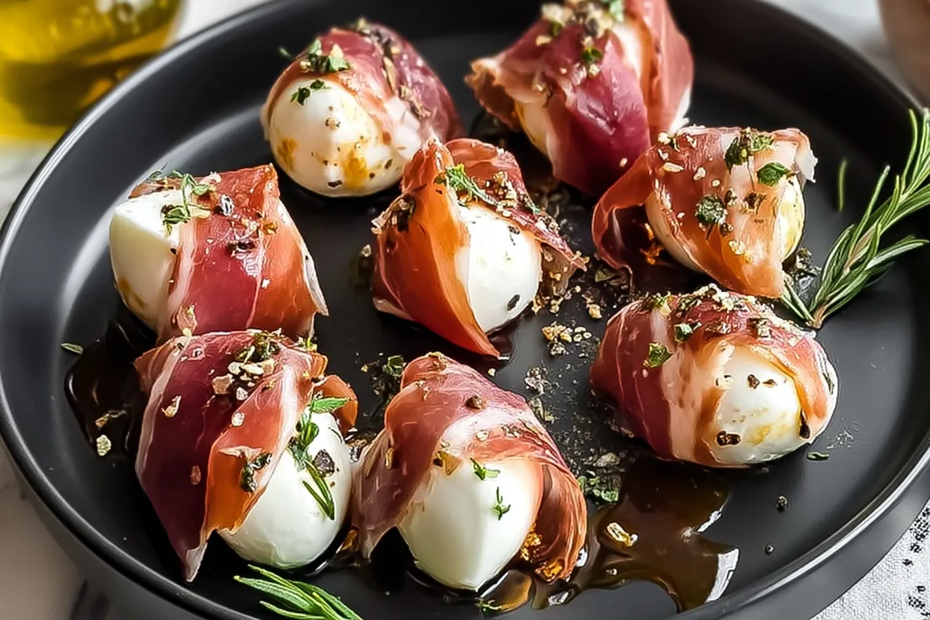 Prosciutto Wrapped Mozzarella Bites: Irresistibly Tasty Treats