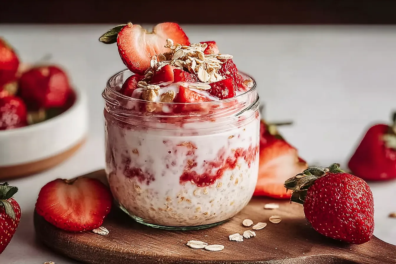 Strawberries and Cream Overnight Oats: Delicious and Simple!